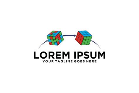 Solving Problem Cube logo design