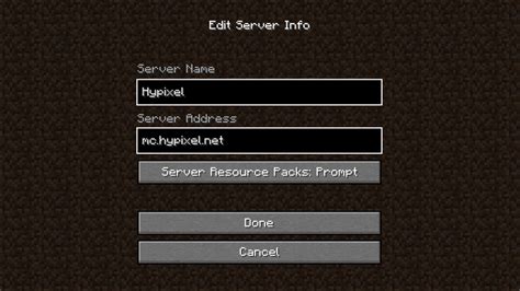 Image result for Minecraft Java Hypixel Server Address