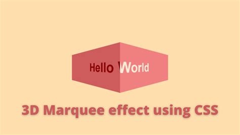 Image result for HTML Marquee Effects