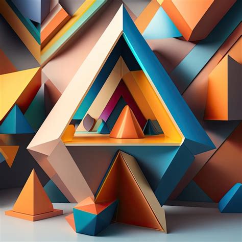 Image result for Triangular 3D Shapes