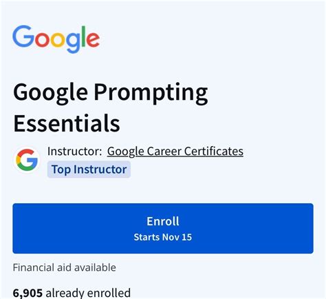 Image result for Google Prompting Essentials Course