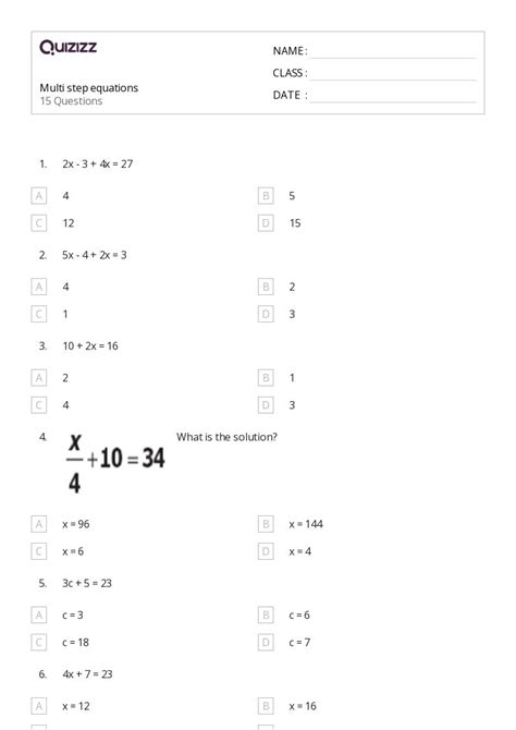 Image result for Multiple-Step Problems Worksheet