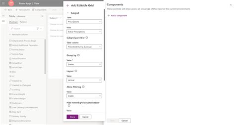 Image result for Model Driven App Nested Grid