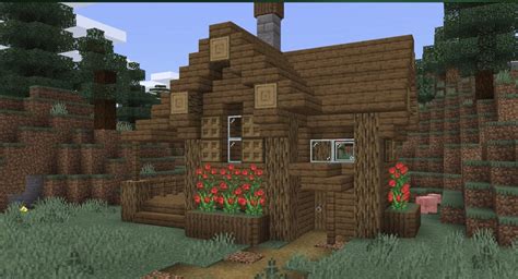 Image result for Minecraft Spruce House Tutorial Step by Step