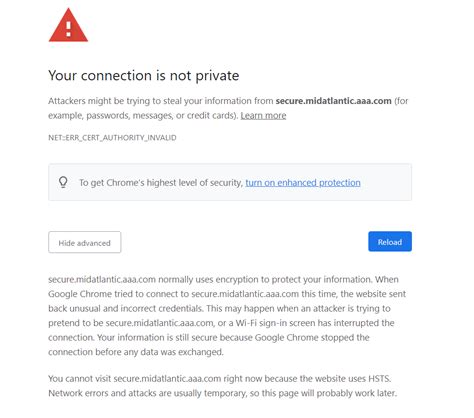 Image result for Chrome Connection Error