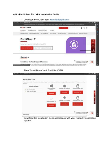 Image result for FortiClient SSL VPN