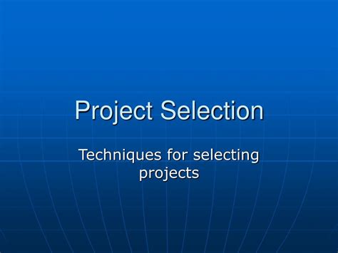 Image result for Project Selection Ppt Background