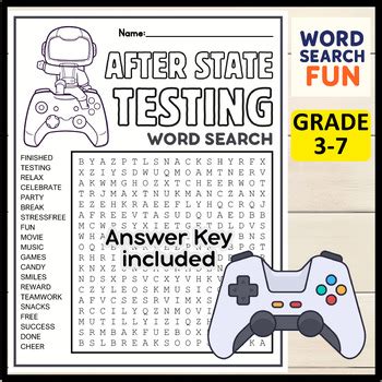 Image result for State Testing Word Search