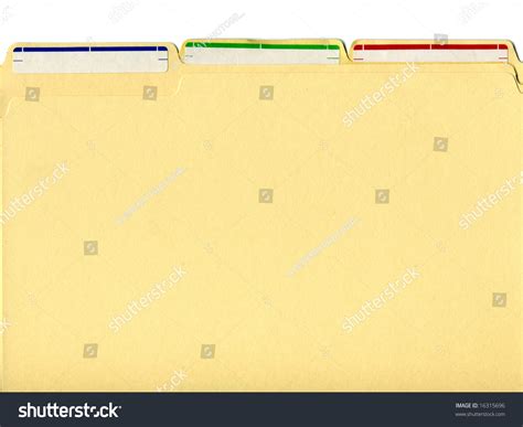 File Folders Labels Stock Photo 16315696 | Shutterstock