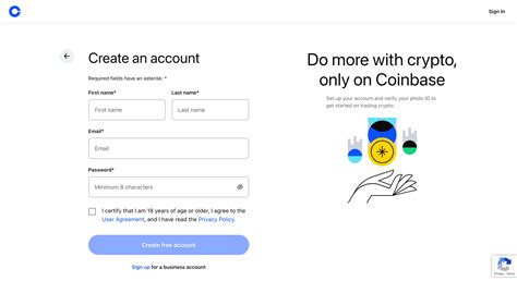 Image result for Coinbase Sign Up