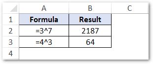 Image result for Exponent Function Excel