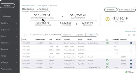 Image result for QuickBooks Reconcile Tutorial
