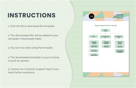 Organizational Chart for School Template in Word - Download | Template.net