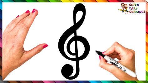 Image result for How to Draw a Treble Clef