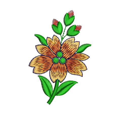 Image result for Simple Embroidered Flower Tutorials