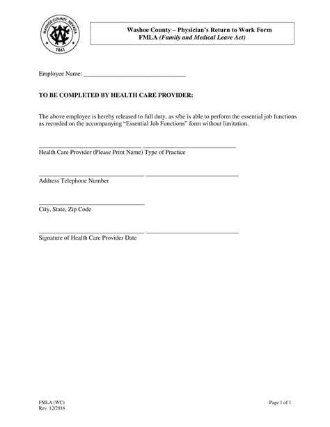 Image result for Return to Work Notice Sample