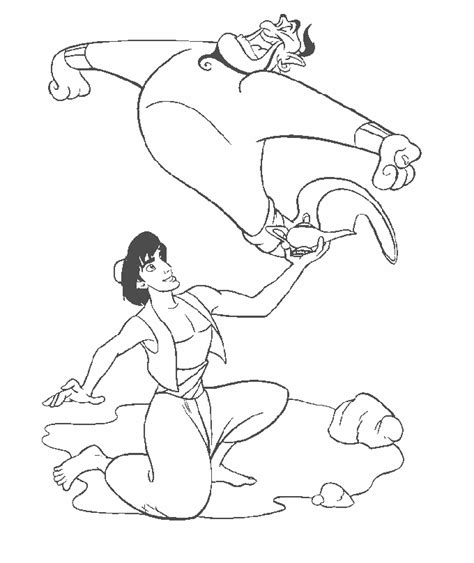 Image result for Aladdin Coloring Pages