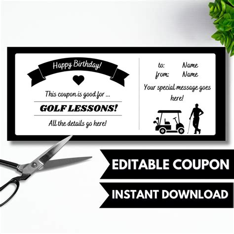 Image result for Golf Lessons Card