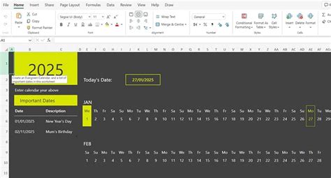 Image result for Creating a Calendar in Excel