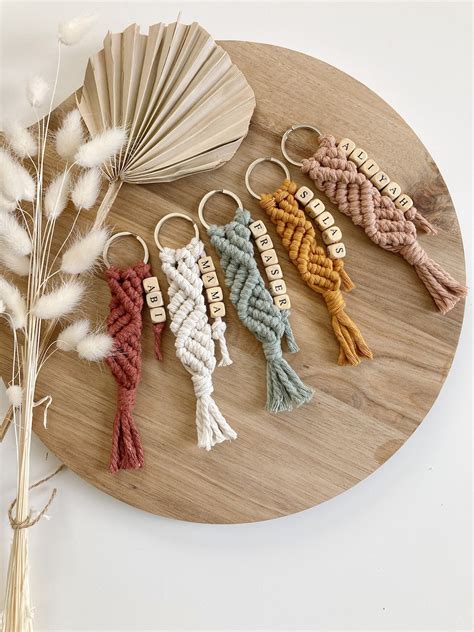 Image result for Personalized Macrame Keychain Tutorial
