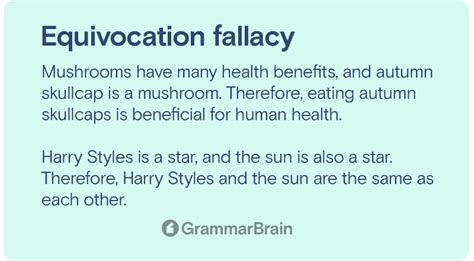 Image result for Equvocation Fallacy Example