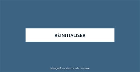 Image result for Réinitialisation