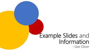 Image result for Slide Example for Explaining