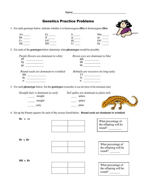 Image result for Genetics Practice Questions