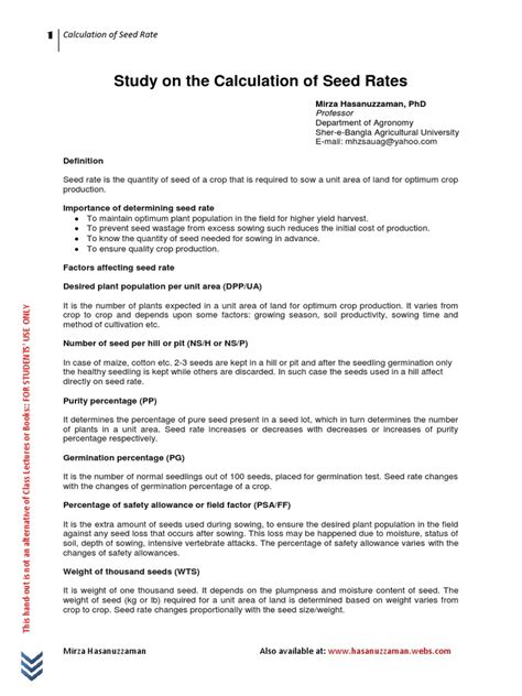 Image result for Seed Replacement Rate Formula