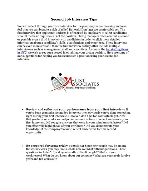 Image result for Indeed Second Job Interview Tips