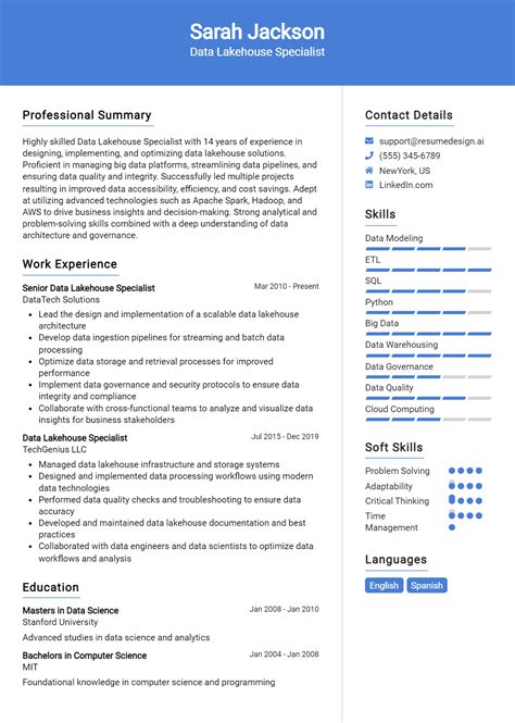 Image result for Data Engineer Resume Examples