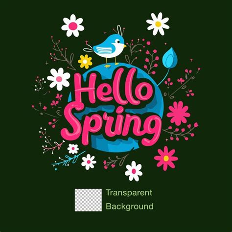 Image result for Hello Spring Transparent