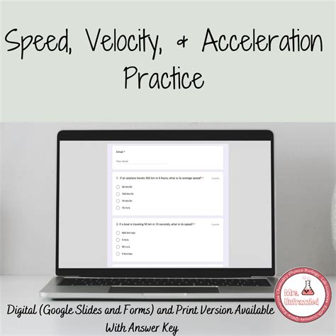 Image result for Speed Practice Problems Worksheet PDF