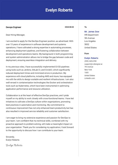 Image result for DevOps Engineer Cover Letter Examples