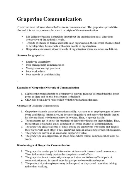 Image result for Grapevine Communication