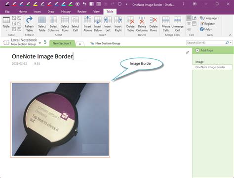 Image result for OneNote Table Border