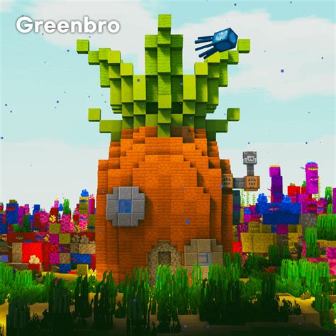 Image result for Spongebob House Minecraft Tutorial