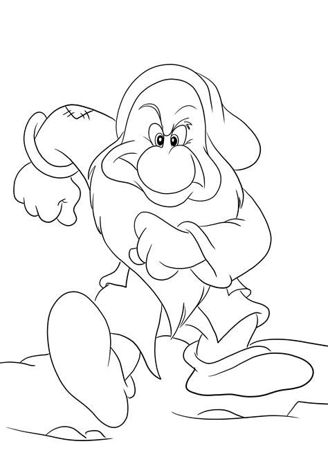 Image result for Disney Grumpy Coloring Pages