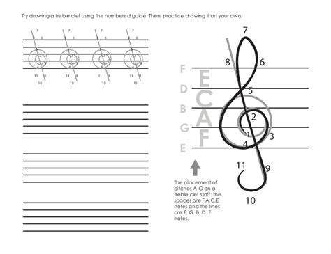Image result for How to Draw a Treble Clef