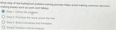 Image result for Bulletproof Problem Solving Logic Tree