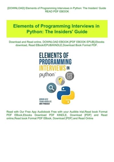 Image result for Elements of Programming Interviews PDF