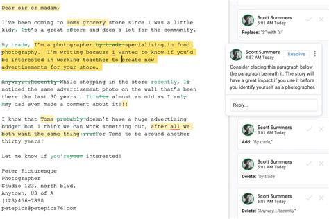 Image result for Examples of Editing