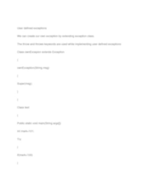 Image result for Exception Classes