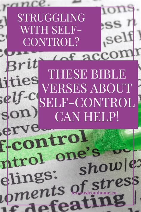 Image result for Scriptures On Self-Control
