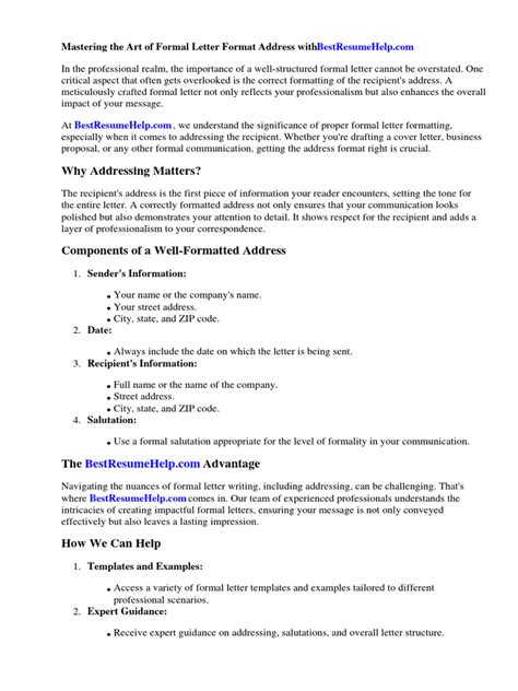 Image result for Mail Address Format