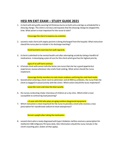 Image result for HESI Exam Study Guide