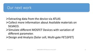 Image result for Silvaco Code for MOS FET