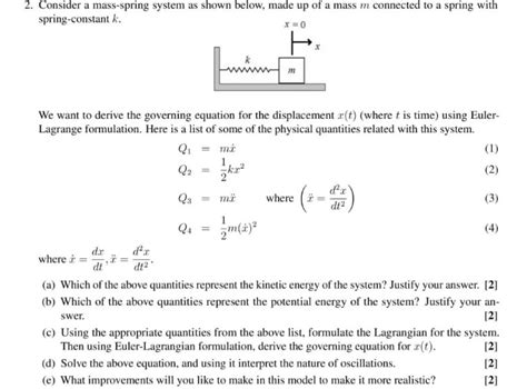Image result for Spring Problem Calculus