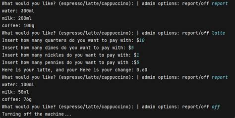 Image result for Python Coffee Machine Project