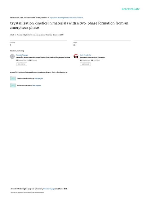 Image result for Crystallization Kinetics